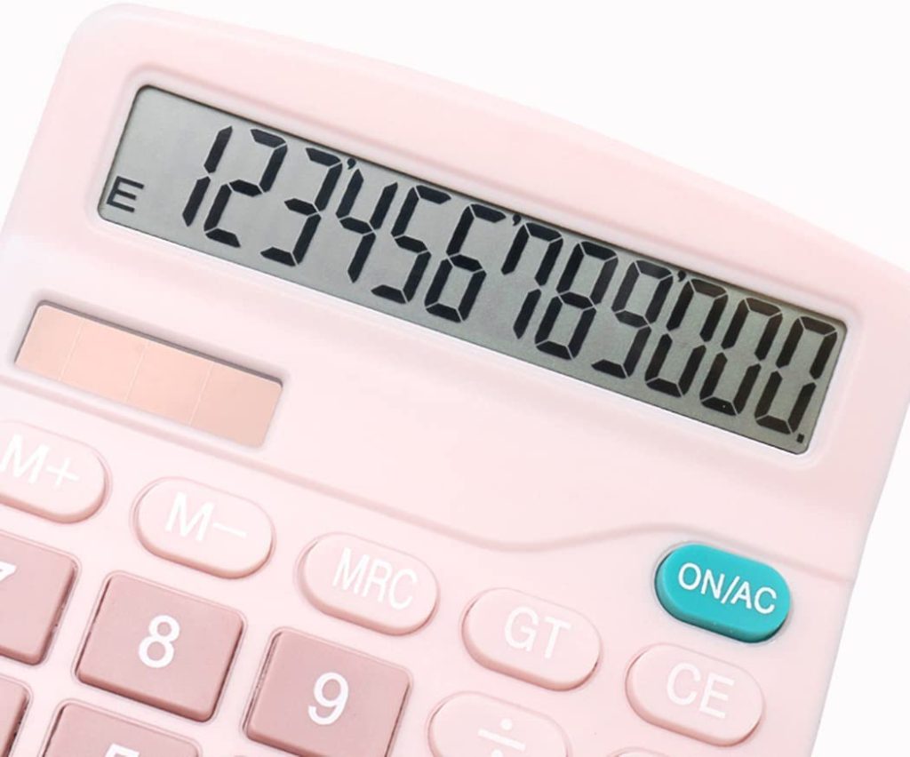 Grey 12-Digit Solar Scientific Calculator